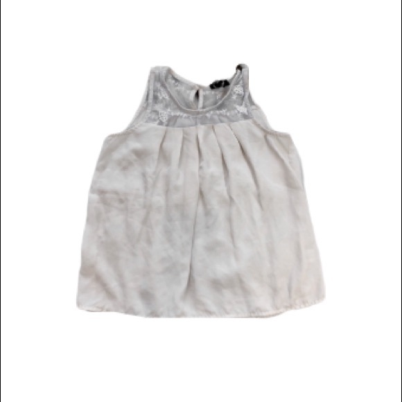 Shirts & Tops | Hearts White Blousy Tank Girls Size Medium | Poshmark